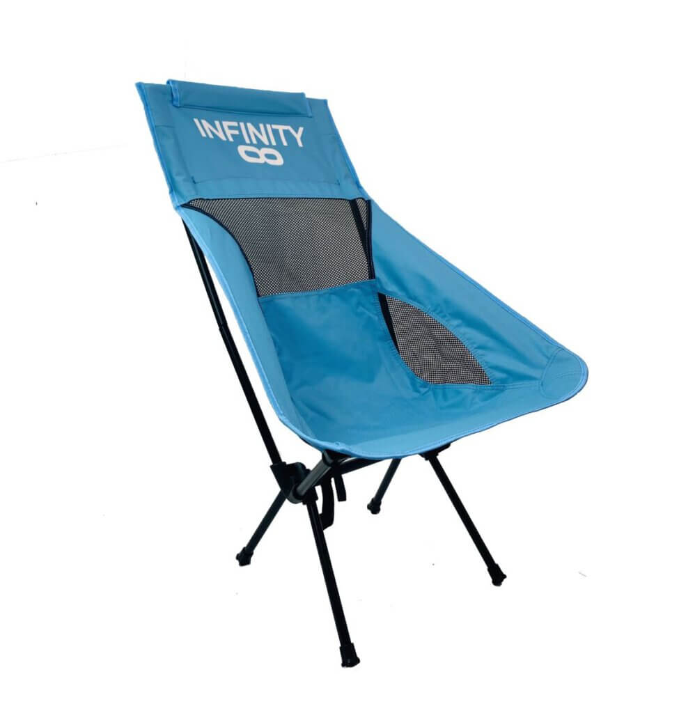 כיסא קמפינג קומפקטי גבוה Infinity Beta High Chair | עד 120 ק"ג